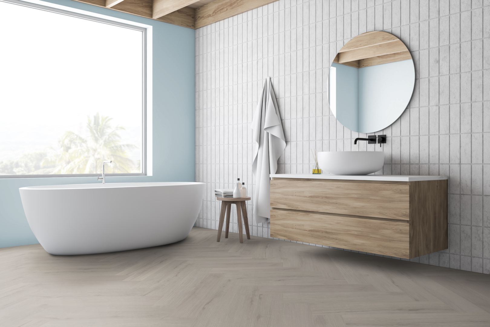 Lignum Core Greywood Herringbone - Wood Innovations