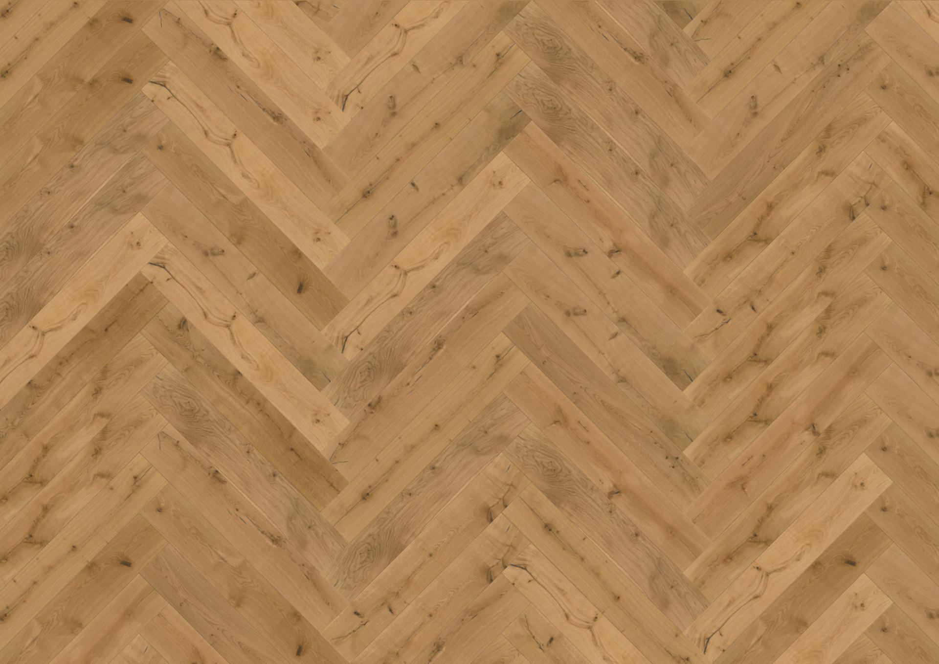 Sienna Rustic Brushed Oak Herringbone - Wood Innovations
